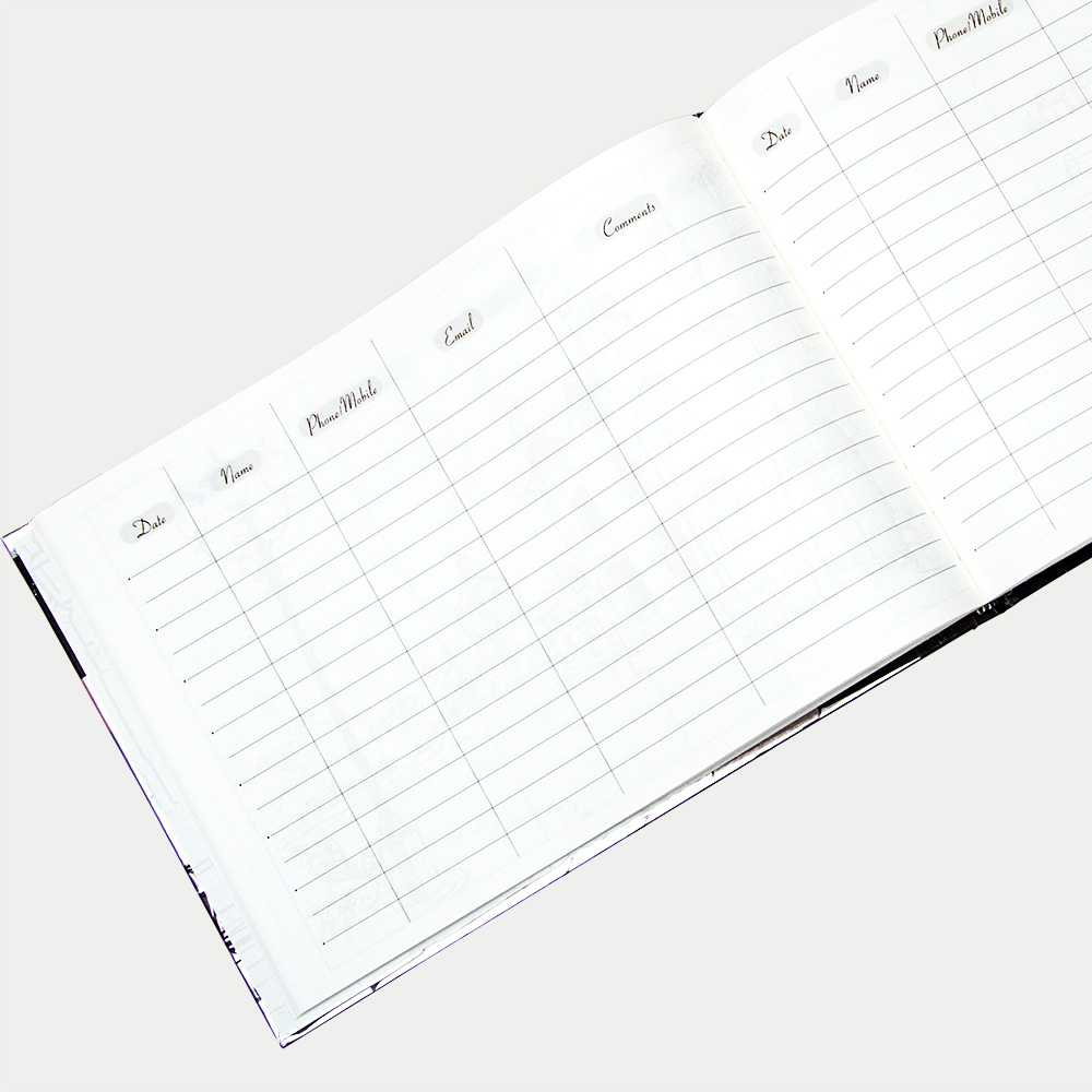 Nightingale Visitors Book A4 | Elegant Visitor Record Book